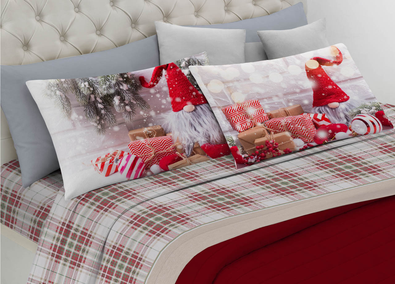 Completo Lenzuola In puro Cotone Linea Digitale Spin-Off Fantasia Old Roses